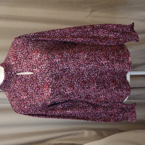 J. Jill | Tops | J Jill Mock Neck Cottonmodal Print Top | Poshmark